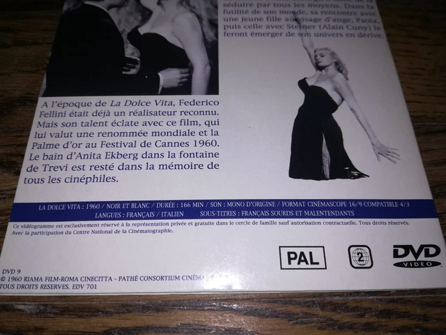 LA DOLCE VITA - Anita Ekberg, Marcello Mastroianni, Yvonne Furneaux (DVD) EUR 2,00 - PicClick FR