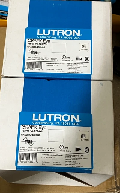 LUTRON PHPM-PA-120-WH GRAFIK Eye Phase-Adaptive Power Module GRX3000 ...