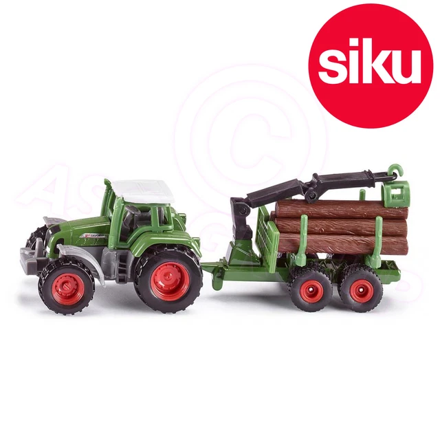 SIKU NON 1645 Fendt Tracteur Avec Forestier Remorque Grue & Bûches - Dicast EUR 16,32 - PicClick FR