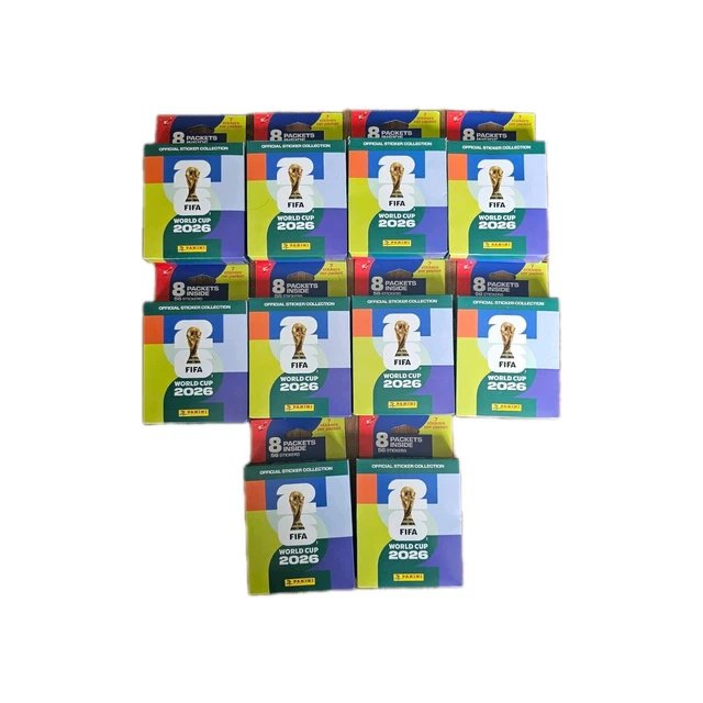 PANINI FIFA WORLD Cup 2026 official sticker collection multipack. 10 ...