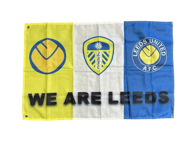LEEDS UNITED FOOTBALL Flag We Are Leeds Free Uk Post £6.99 - PicClick UK