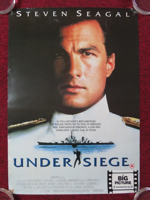 UNDER SIEGE VHS Poster Steven Seagal Damian Chapa 1992 EUR 17,93 ...