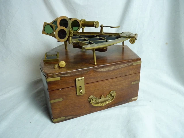 ANTIQUE BRASS SHIPS Sextant By T. Cook London Maritime Navigation In ...