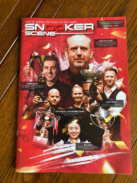 SNOOKER SCENE MAGAZINE April 2024 £5.25 - PicClick UK