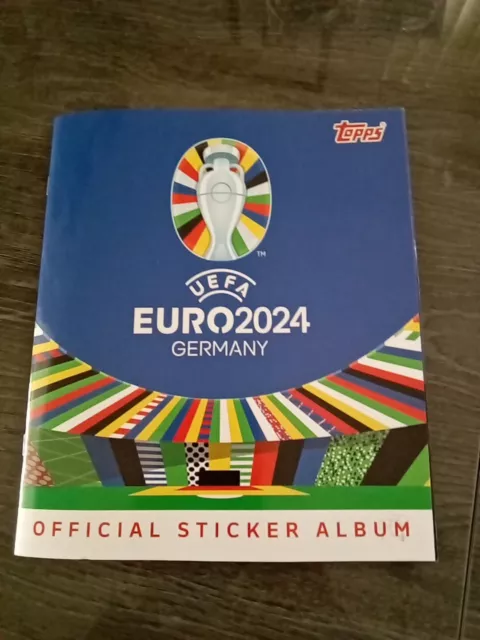 TOPPS UEFA EURO 2024 Germany Official Sticker Album with 6 free ... TOPPS UEFA EURO 2024 Germany Official Sticker Album with 6 free ...