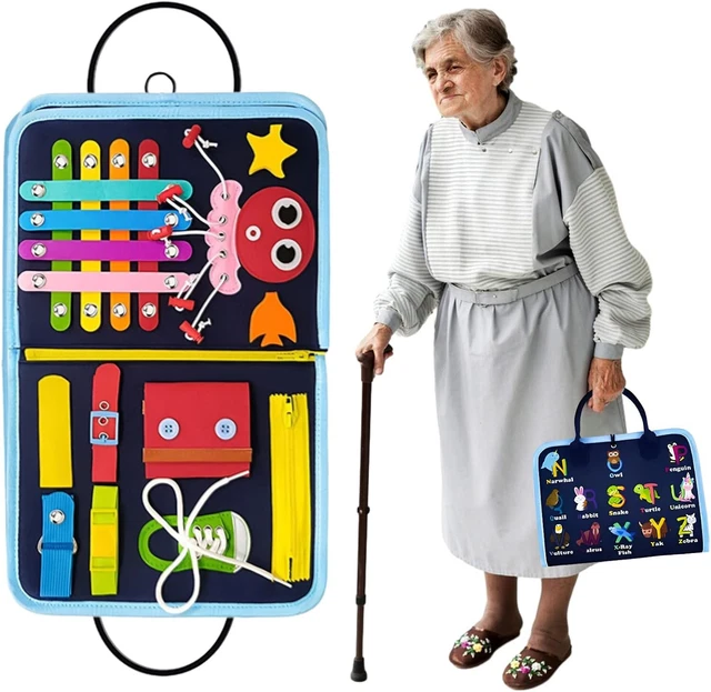 FIDGET BLANKET FOR Elderly Dementia Activities Adults SEN Sensory ...