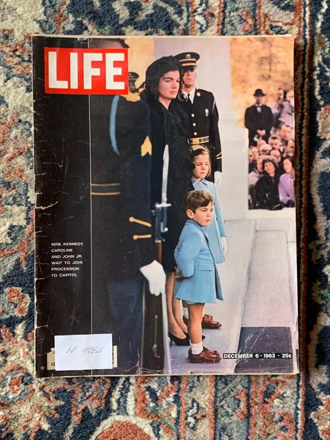 LIFE MAGAZINE DECEMBER 6, 1963 Mrs. Kennedy Caroline and John JR ...
