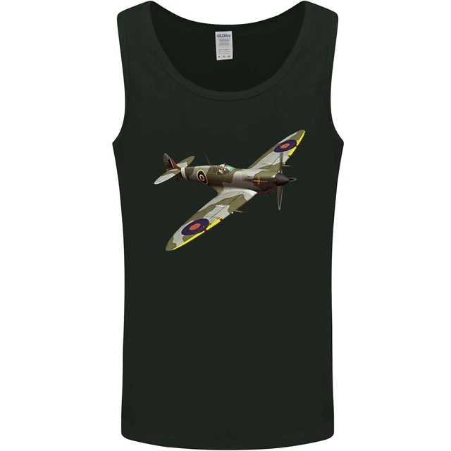 A SUPERMARINE SPITFIRE Flying Solo Mens Vest Tank Top EUR 16,60 ...