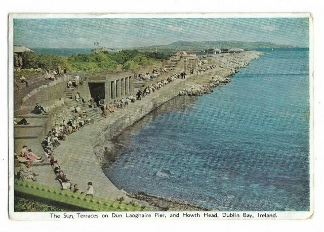 SUN TERRACES, DUN Laoghaire Pier And Howth Head, Dublin Bay, Ireland ...