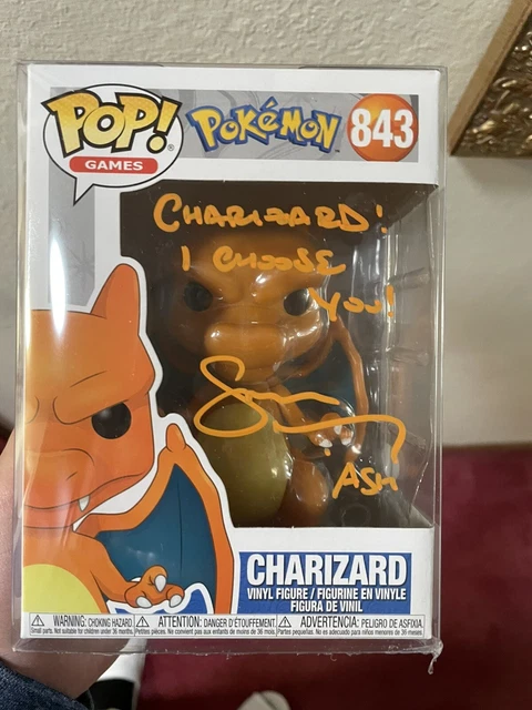 FUNKO POP! GAMES Pokemon #843 Charizard Signed By Sarah Natochenny ...
