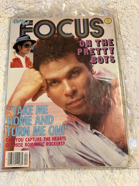VINTAGE RIGHT ON/FOCUS Magazine April 1986 Featuring Philip-Michael ...