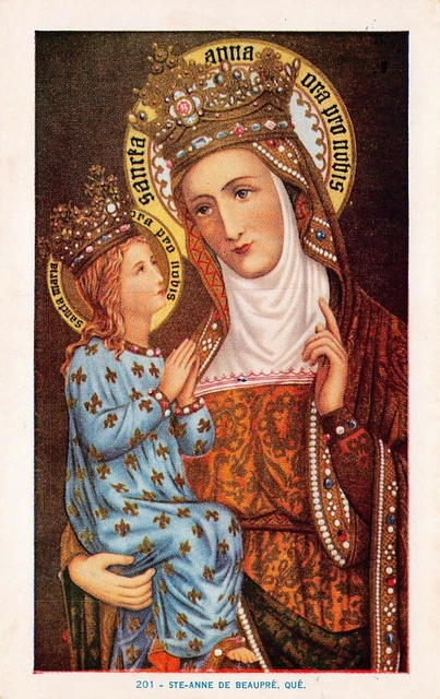 SAINT ANNE NOVENA Russian Icon Orthodox Church Religious Art Vtg ...