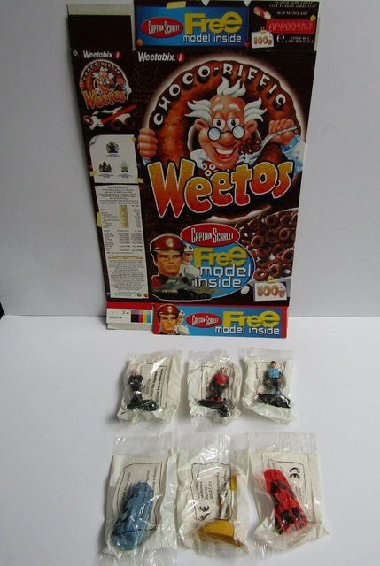 WEETABIX - WEETOS 2002 Captain Scarlet Models Cereal Box & Toy Set of 6 ...