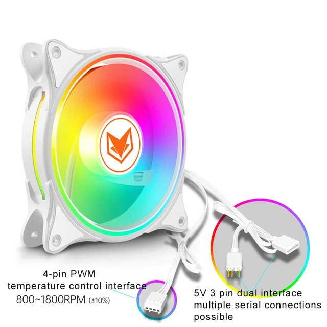 ARGB LED QUIET PC Air Cooling ARGB Fans Computer Case Game PC CPU ...