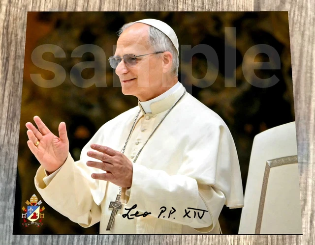 NEW POPE LEO XIV First Ever American Pope PROFESSIONAL GLOSSY 8x10 ...