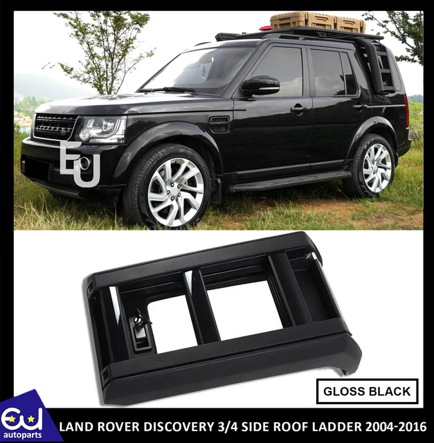 DEFENDER LOOK SIDE Roof Rack Rail Rear Ladder For Land Rover Discovery ...