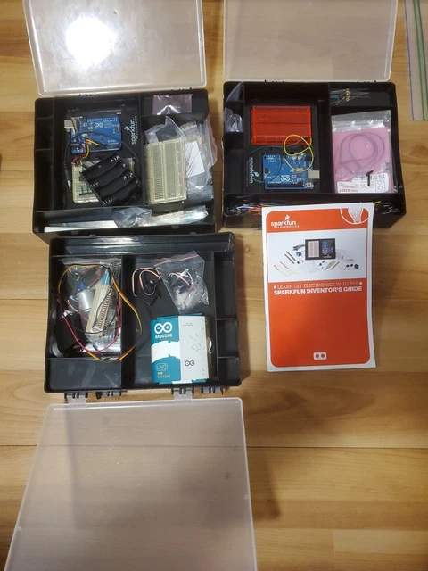 SPARKFUN INVENTORS KIT Arduino Board Assorted Bundle - 3 Kits $30.00 ...