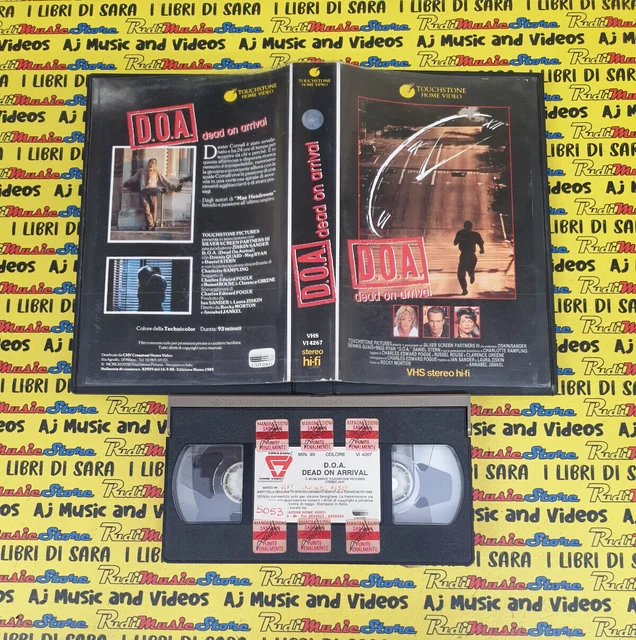 VHS FILM DOA D.O.A DEAD ON ARRIVAL dennis quaid ryan stern 1988 ...