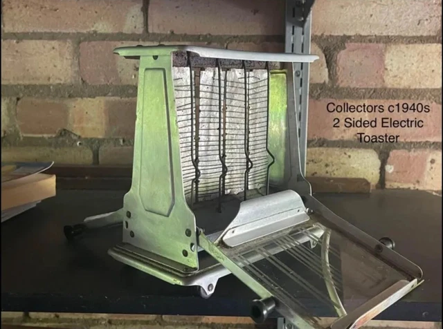 REDUCED - VINTAGE ELECTRIC Glass Panelled & Elements Toaster c1940/50s ...