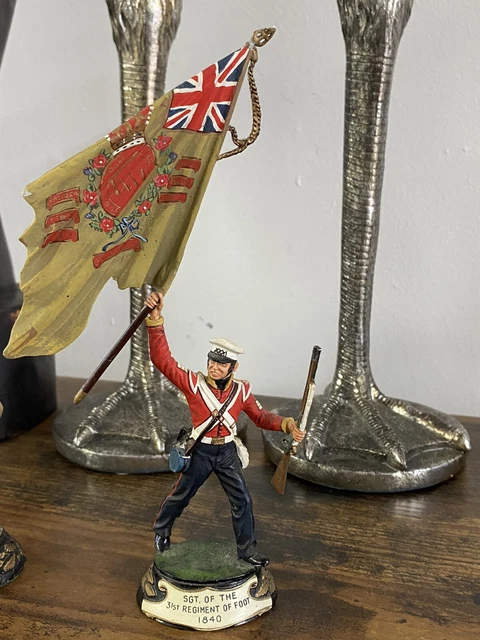 CHARLES CHAS STADDEN FIGURINE SGT OF 31ST OF FOOT 1840 Mint Condition £ ...