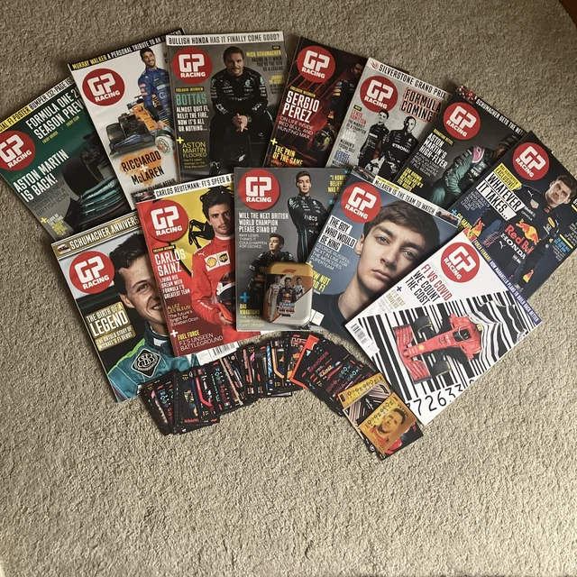 12 GP RACING Magazines worth £72 and F1 Turbo attax from 2021/2022 NO ...