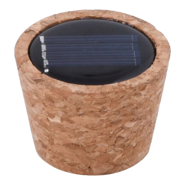SOLAR PANEL LED Light Cork Terrarium Bottle Garden House Plants ...