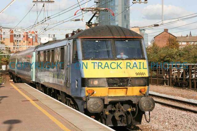 UK RAILWAY PHOTOGRAPH Of Class 90 90001. Rm90-04 £1.70 - PicClick UK