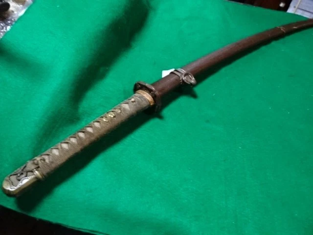 WW2 ORIGINAL JAPANESE Army IJA Type 98 Gunto Koshirae Sword Fitting ...