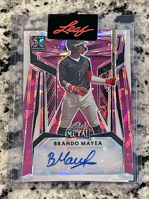 BRANDO MAYEA 2023 feuille métal rose auto 1/1 New York Yankees ...