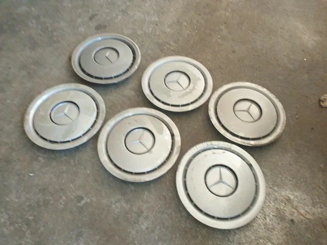6PCS GENUINE MERCEDES-BENZ W124 W126 W201 Wheel Caps Wheel Lid Hub Caps ...