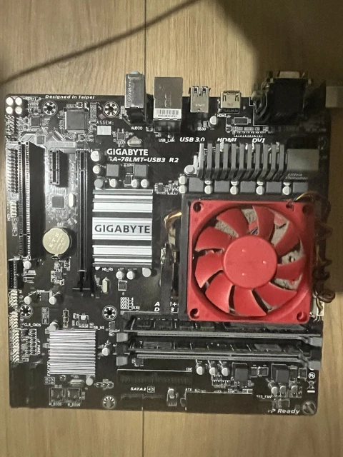 GIGABYTE GA-78LMT-USB3 REV 2 Socket AM3, AMD Motherboard + 10Gb Ram + Athlon CPU £0.99 - PicClick UK