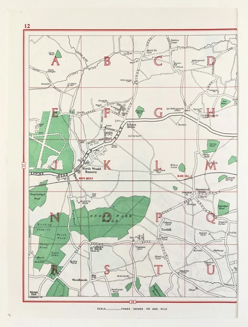 LARGE VINTAGE 1960S London Map - NORTH WEALD AERODROME & BASSETT etc £5 ...