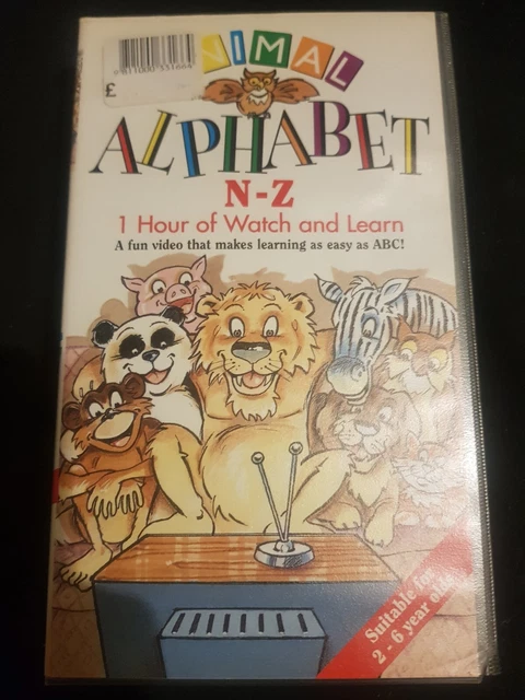 ANIMAL ALPHABET PART 2 N-Z VHS (1995 ) Very Rare Children's Learning ...