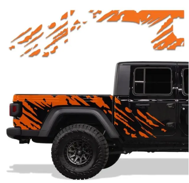 FOR JEEP GLADIATOR 2018-2023 Graphics Mud Splash Car Side Stickers ...