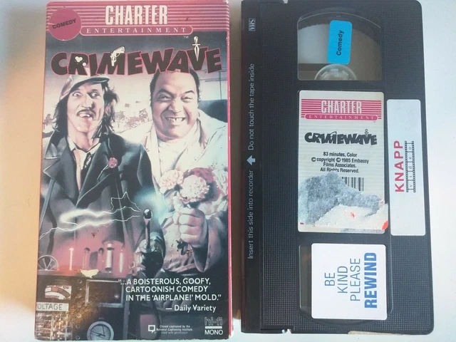 VHS TAPE CRIMEWAVE Louise Lasser Bruce Campbell Sam Raimi Coen Brothers ...