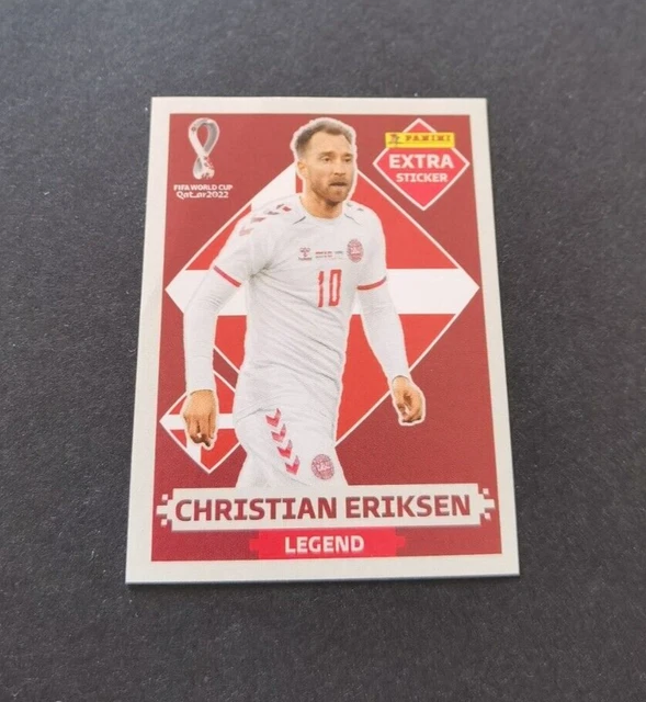 FIFA WORLD CUP 2022 Panini - Christian Eriksen - LEGEND - EXTRA STICKER ...