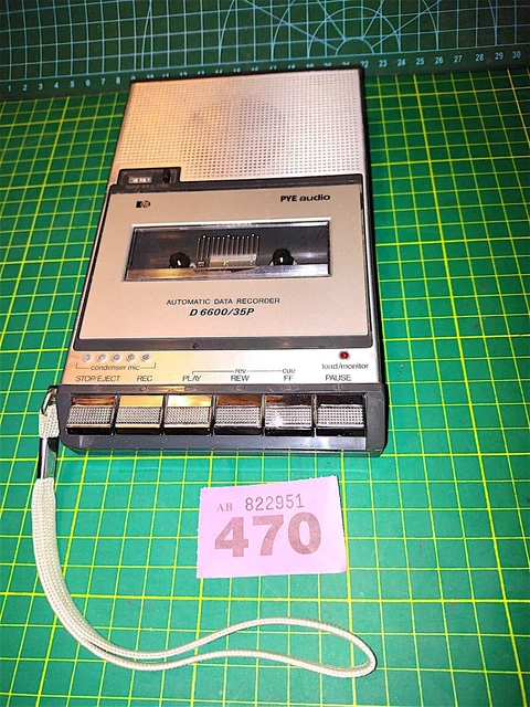 VINTAGE PYE AUDIO Recorder Cassette Tape Data Recorder Model D6600/35P ...