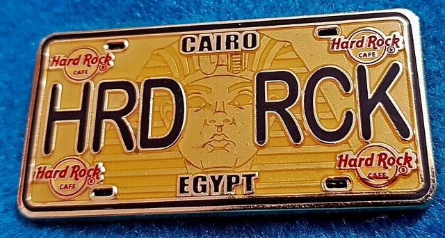 CAIRO ANCIENT EGYPTIAN GOLD PHARAOH LICENSE PLATE SERIES Hard Rock Cafe ...