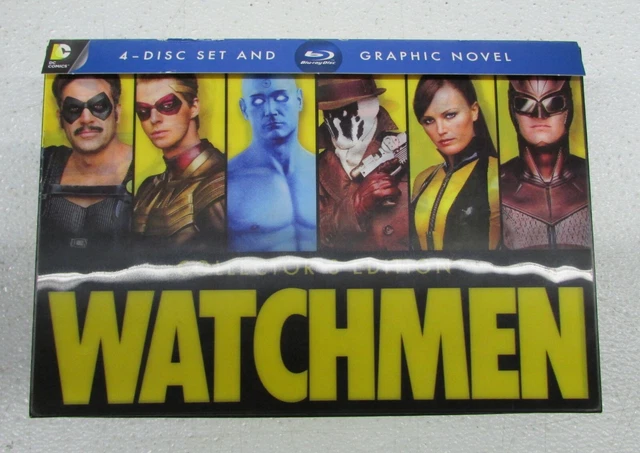WATCHMEN EDICIÓN COLECCIONISTA 4 Discos Blu-Ray Set Novela Gráfica ...