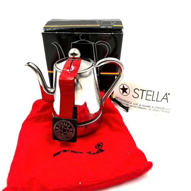 CAFFETTIERA STELLA mod. Arianna 1 tazza vintage con box e tag moka ...