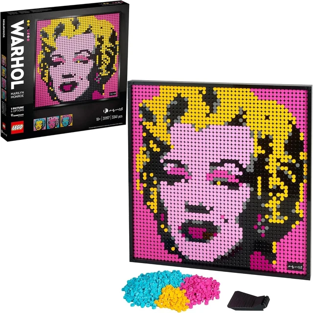 LEGO ART ANDY Warhol’s Marilyn Monroe 31197 Building Kit $358.86 ...