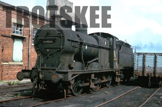 35MM SLIDE BR British Railways Steam Loco 44400 Class 4F Normanton 1965 ...