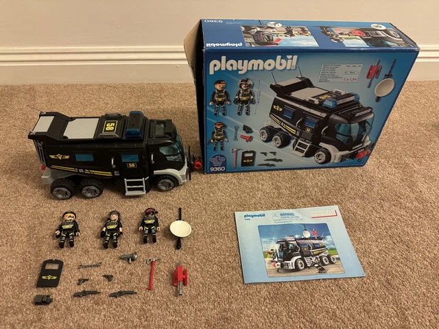 PLAYMOBIL 9360 POLICE SWAT Riot van complete boxed £15.00 - PicClick UK