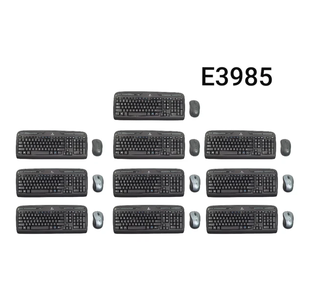 LOT OF 10 Logitech Wireless Keyboard K330 and Mouse M310 Combo w ...