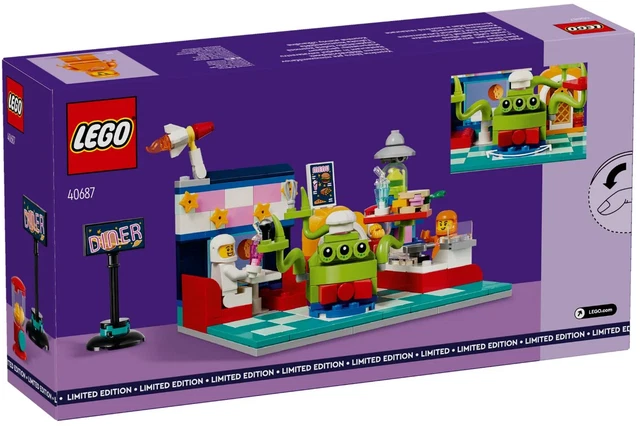 LEGO 40687 ALIEN Space Diner Astronaut Orange Spaceman Oxygen Tank 2024 ...