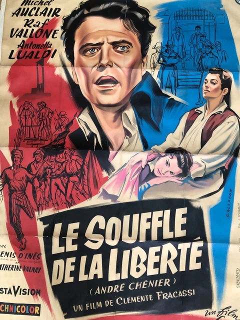 AFFICHE ORIGINALE ENTOILÉE du film SOUFFLE DE LA LIBERTE (LE) 120x160 cm de 1955 EUR 50,00 ...