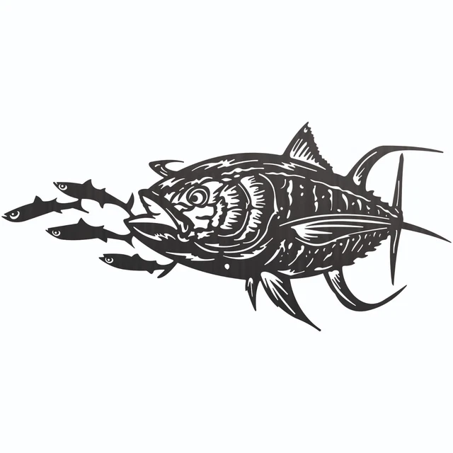TUNA FISH DXF Sign Plasma Laser Waterjet Plotter Cut Vector CNC SVG £3. ...