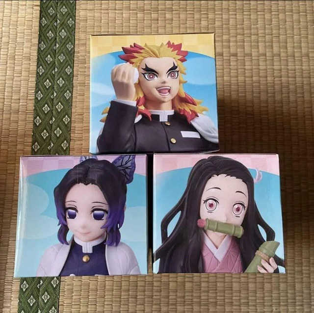 DEMON SLAYER FIGURE set Kyojuro Rengoku Shinobu Kocho Nezuko eating ...