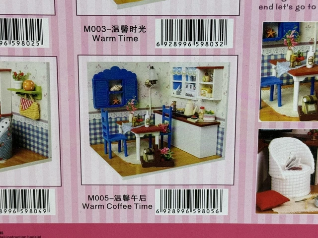 Diy Miniature Dollhouse Kit 3d Wooden House Room Craft Model Warm