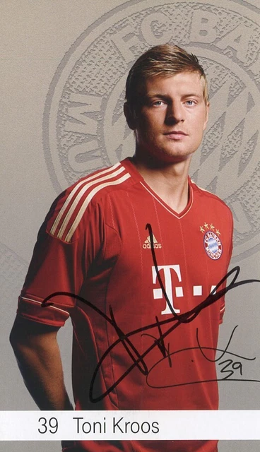 TONI KROOS - Autografo originale - Bayern Monaco, Real Madrid, DFB ...